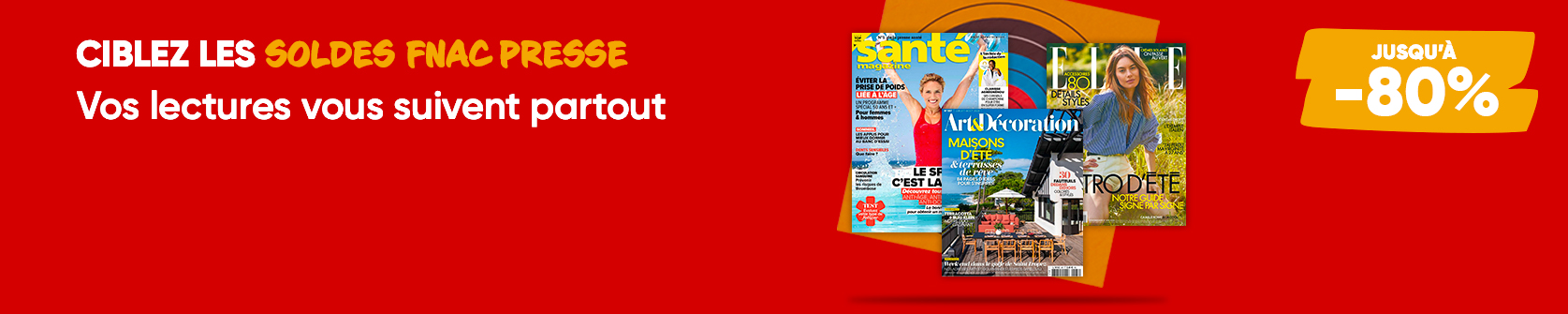 Kiosque Presse Fnac : promotion abonnement magazine